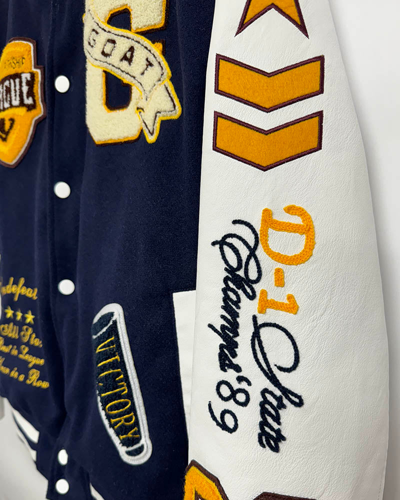 Premium Varsity Jacket with Patches – SF Citywear